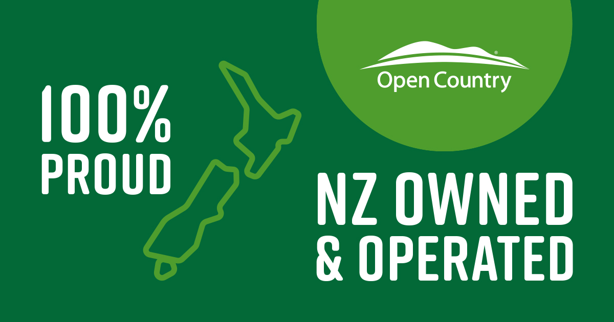 Open Country - 100% New Zealand Owned & Operated